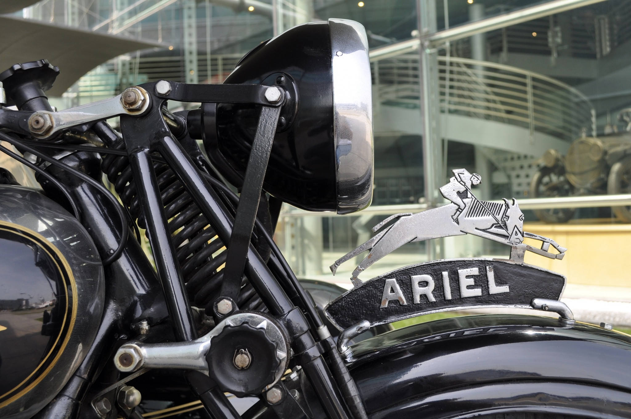 Ariel, 1932, Square Four with sidecar - Museo Nicolis